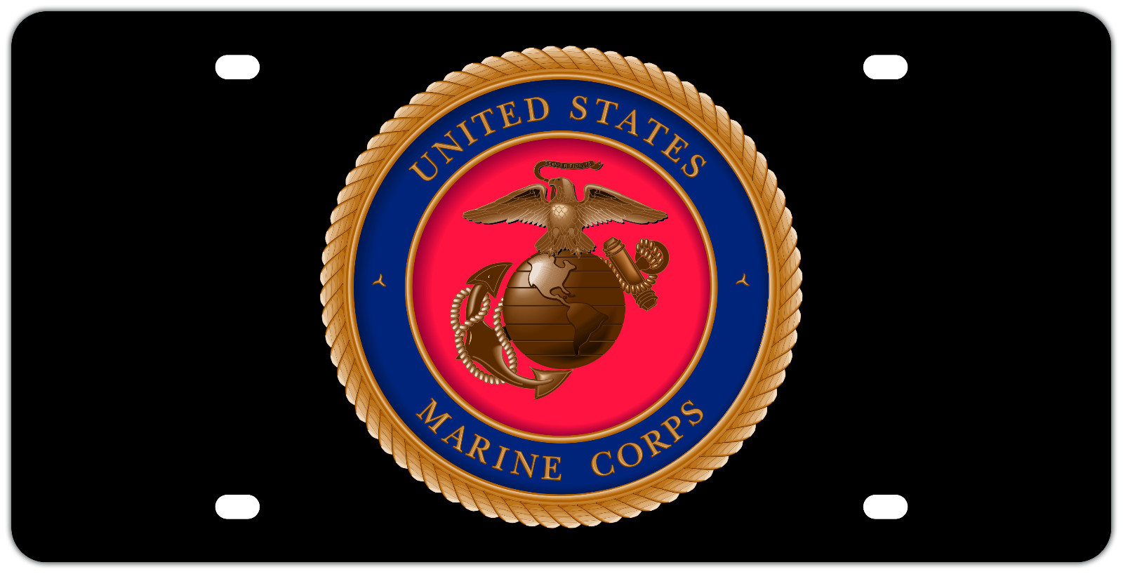 United States Marine Corps Acrylic Mega License Plate [NEW] Car Tag ...
