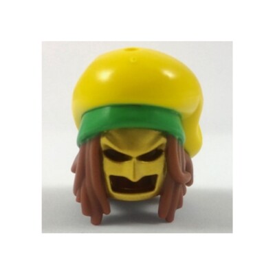 LEGO - Minifig, Hair / Hat Long Dreadlocks, Gold Batman Cowl / Large ...