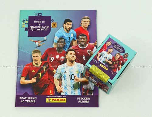 RARE !!! Album EMPTY + BOX 50 PACKETS "ROAD TO WORLD CUP QATAR 2022 ...