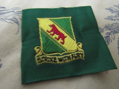 Vtg. Post WWII US Army 143rd Tank Battalion Bevo, ET, DUI, Epaulette ...