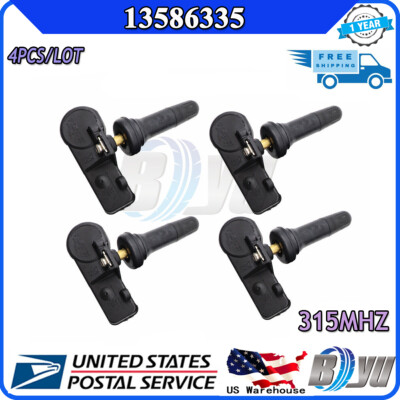 NEW Tire Pressure Monitoring Sensors Fit For Chevy GMC 13586335 Set of ...