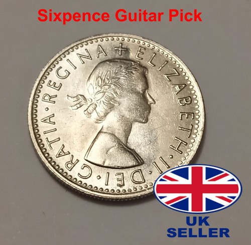Queen Brian May's Preferred Pick/Plectrum Genuine British Sixpence ...