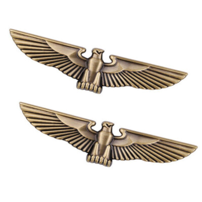 2pcs 3D Golden Falcon Emblem Car Fender Body Side Rear Truck Sticker ...