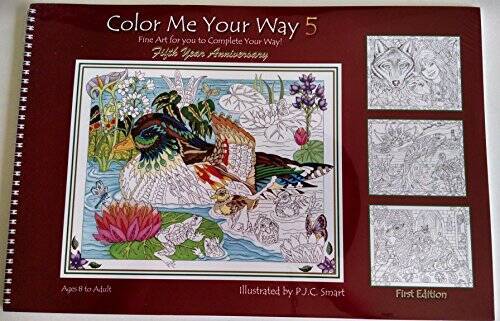 Color Me Your Way 5 Coloring Book Fine Art For You to Comp - ACCEPTABLE ...