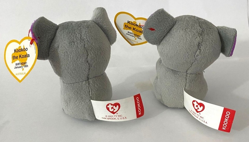 Ty Teenie Beanie Baby Boos Plush Toys set of 7 Fox, Owl, Kangaroo ...