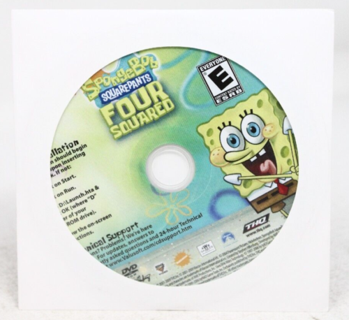 Nickelodeon Spongebob Squarepants Four Squared (PC, 2009) Disc Only | eBay