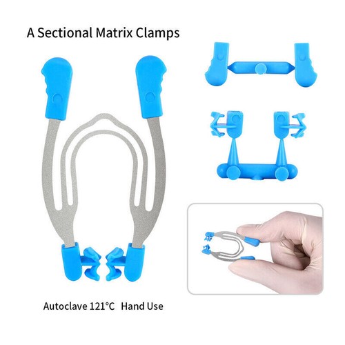 Dental Matrix Sectional Contoured Matrices Clamps Wedges Spring Clip ...