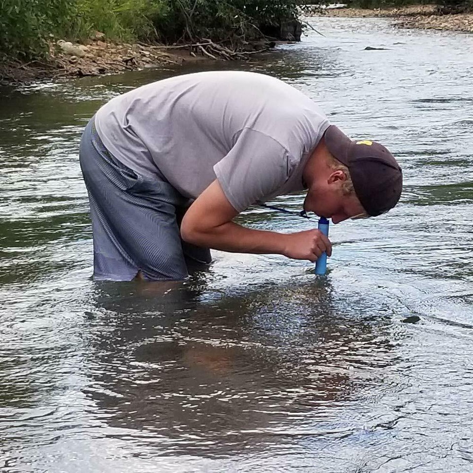 Camping Hiking Emergency Life Survival Portable Purifier Water Filter ...