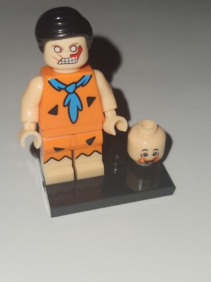 THE FLINTSTONES ZOMBIE FRED BUILD BLOCK MINIFIGUREWITH EXTRA HEAD | eBay