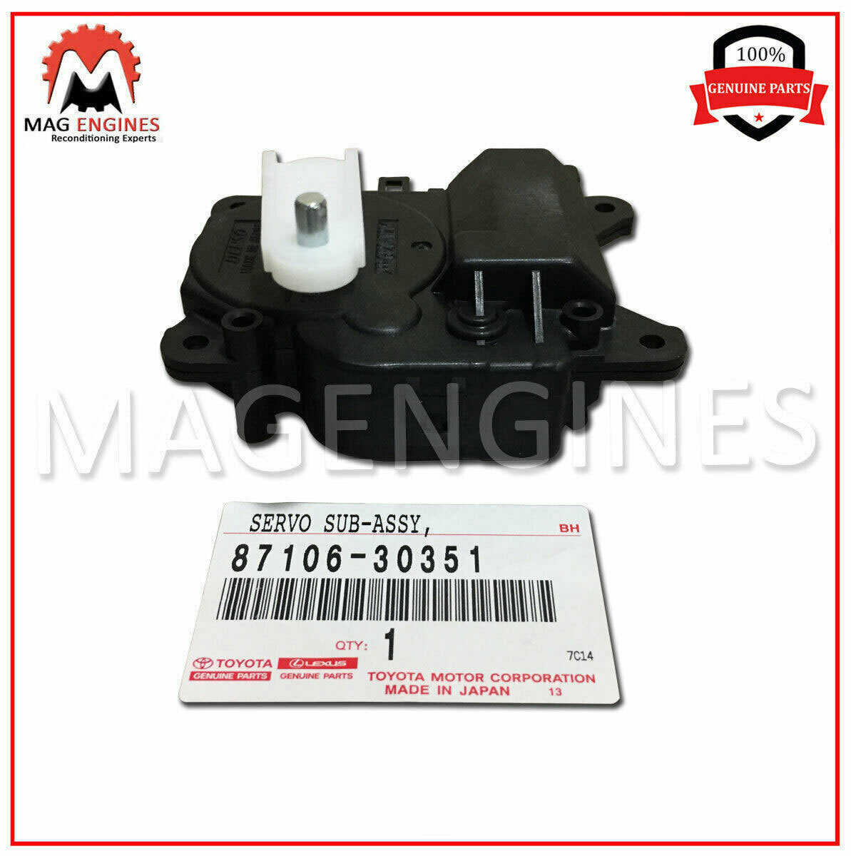 87106-30351 GENUINE OEM SERVO SUB-ASSY, DAMPER, NO.1 8710630351 | eBay