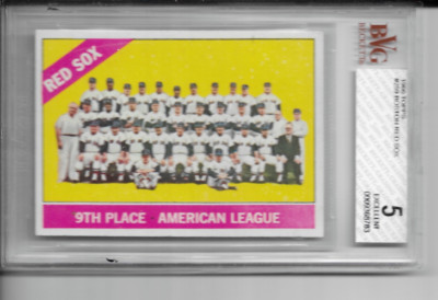 1966 Topps Boston Red Sox Team Card #259 Graded BVG 5 | eBay