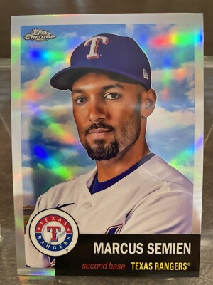 2022 Topps Chrome Platinum Marcus Semien Refractor #380 Rangers | eBay