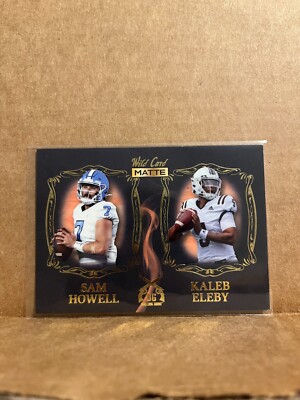 Sam Howell Kaleb Eleby 2022 Wild Card Matte Smoking Guns Insert | eBay