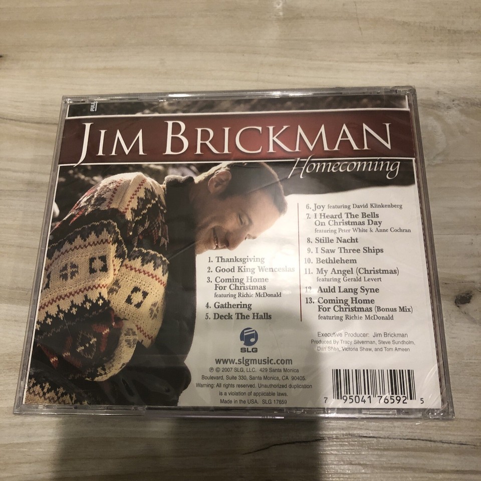 Homecoming Jim Brickman CD Sep 2007 SLG Records Christmas Holiday ...