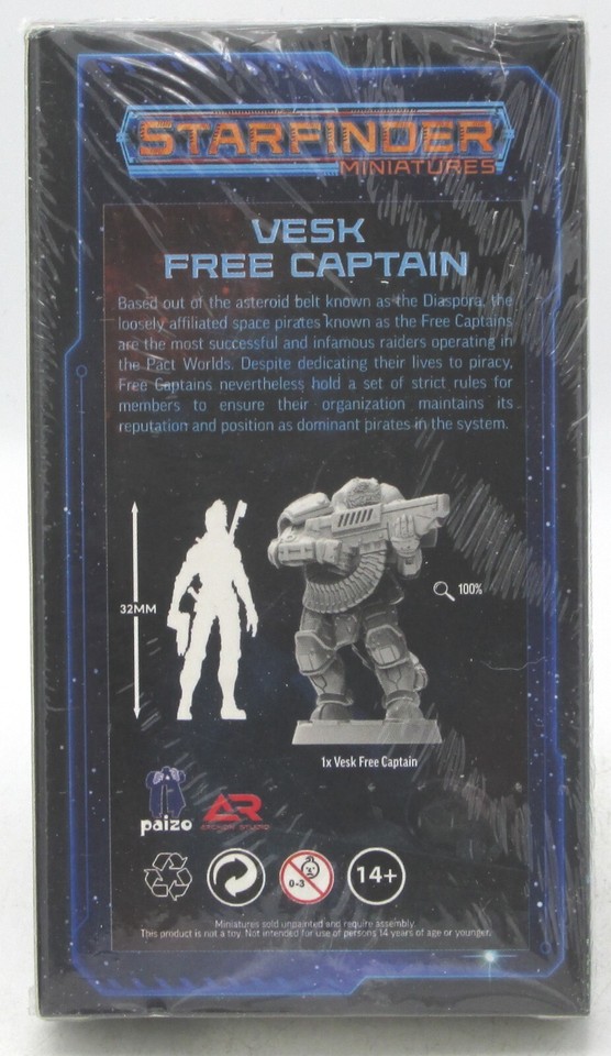 Starfinder PSF0022 Vesk Free Captain (Archon Studio) Space Pirate ...