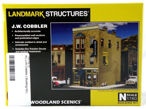 N Scale J.W. Cobbler Landmark Structure Kit - Woodland Scenics #PF5210 ...