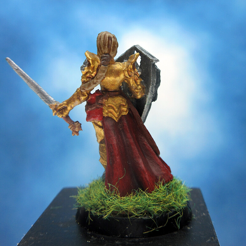 Painted Reaper BONES Miniature Female Anti Paladin | eBay