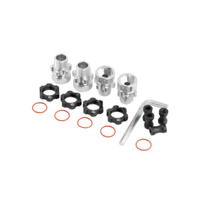 RC Hop Ups CNC Aluminum 12mm to 17mm Hex Hub Adapters (4) (6mm Offset ...
