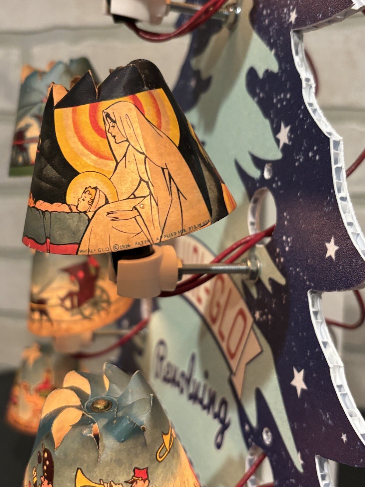 Whirl Glo Spinning Shade Christmas Light Display - Dark Blue | eBay