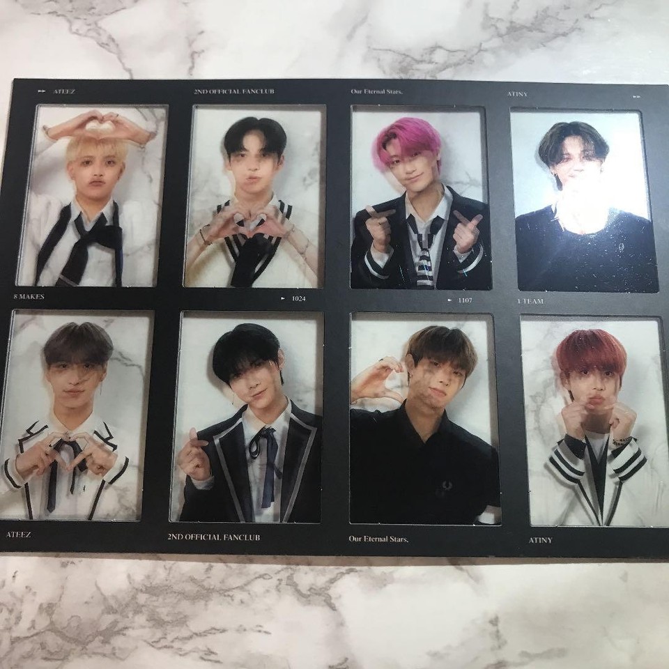 Ateez 2Nd Issue Photo Transparent Trading Card | eBay