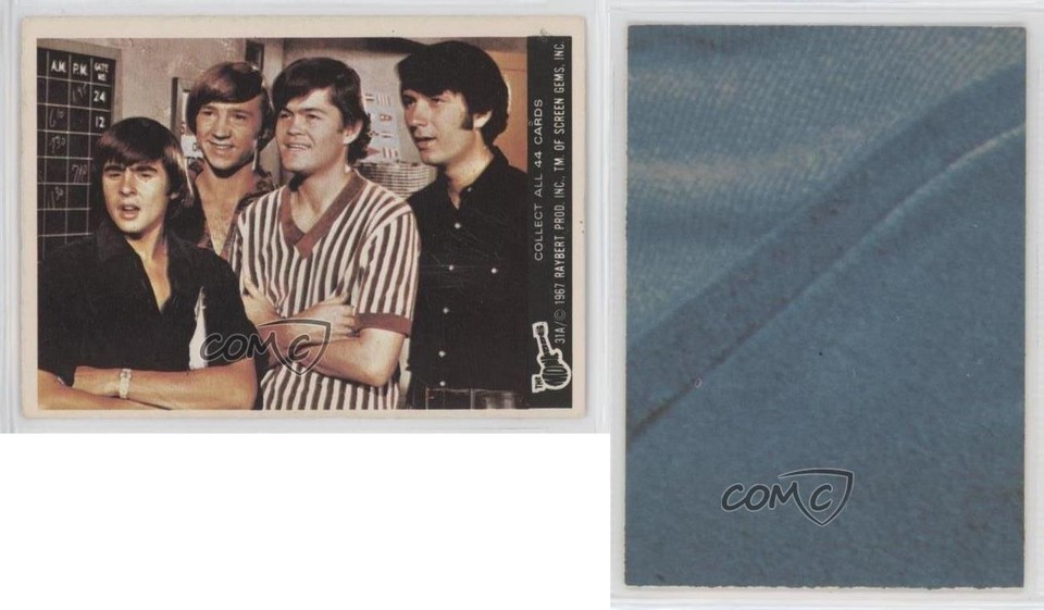 1967 Donruss The Monkees Color Series A Peter Tork Mickey Dolenz Davy ...