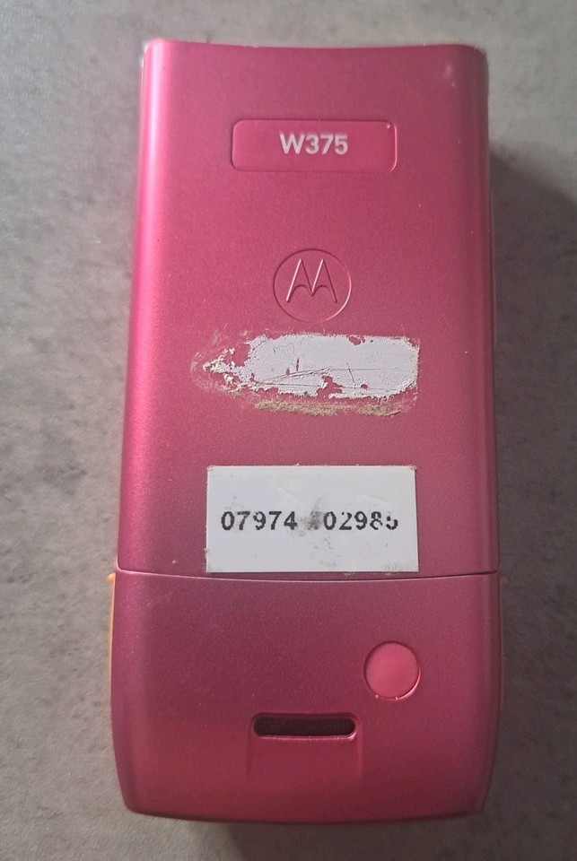 Motorola W375 Flip Mobile Phone Pink (Unknown Working Condition) | eBay UK