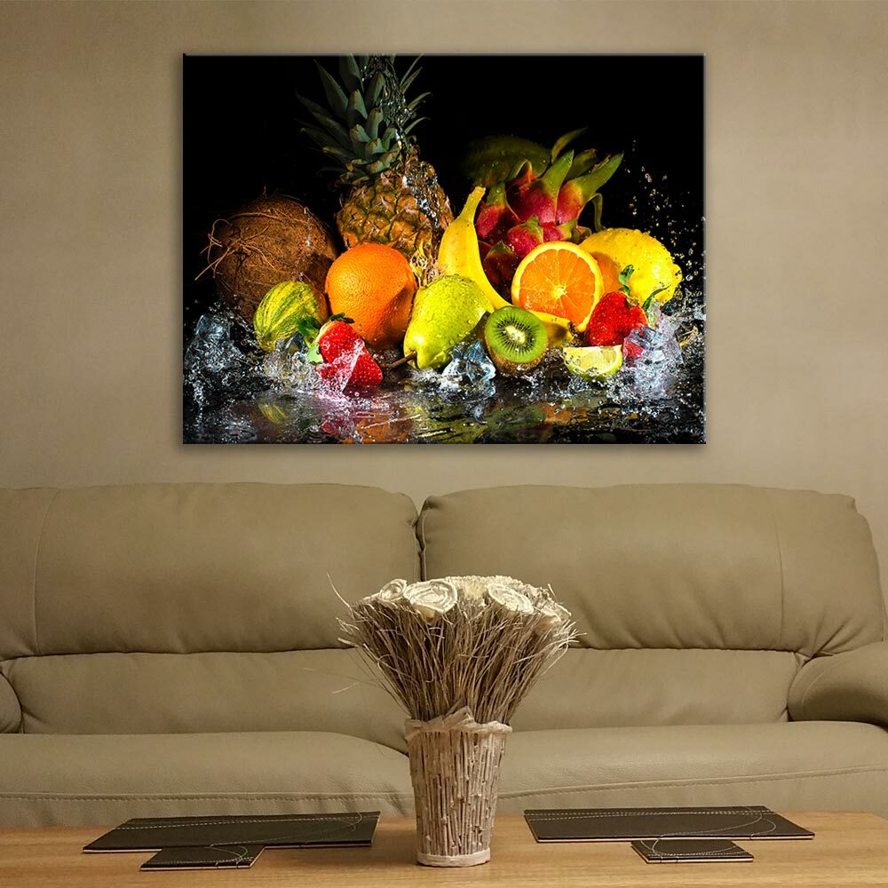 Fruit Paintings For Kitchen Vintage Fruit Print Set Of 3 Professional