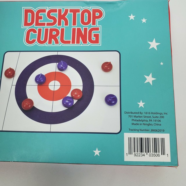 Desktop Curling Table Game 1616 Holdings Inc Winter Sports on Desk for ...