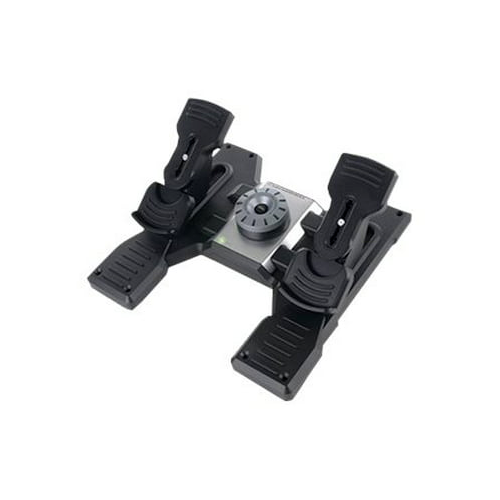 SAITEK PRO Flight Rudder Pedals - Flight Simulation Controller w USB ...