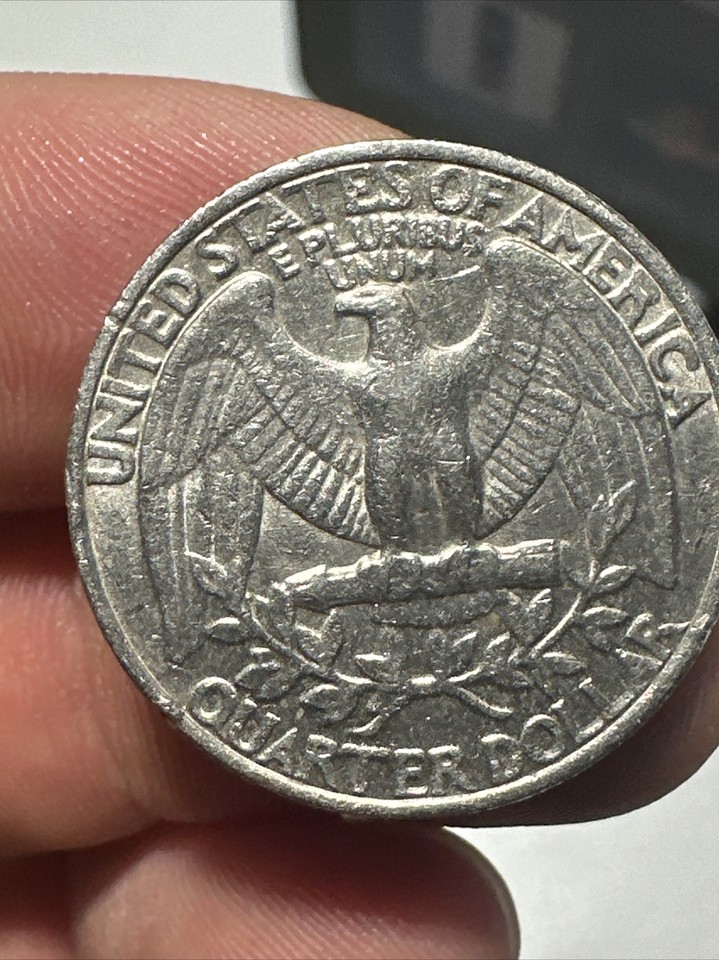 1985 Quarter Dollar P Washington Coin Great Condition Error On In God ...