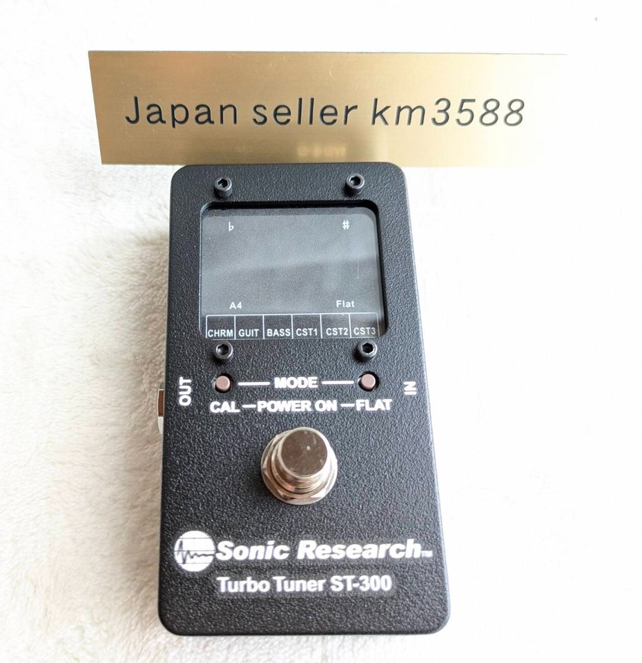 Sonic Research Turbo Tuner ST-300 Strobe Guitar/Bass Tuner JP From ...