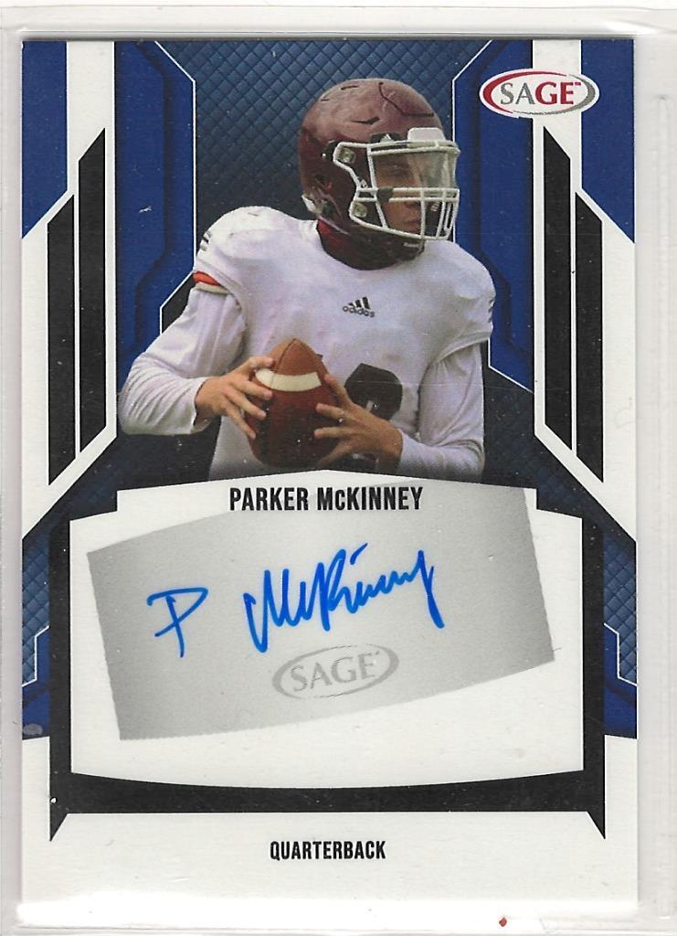 Parker McKinney 2024 Sage Black base Autograph # A-PM auto Eastern ...