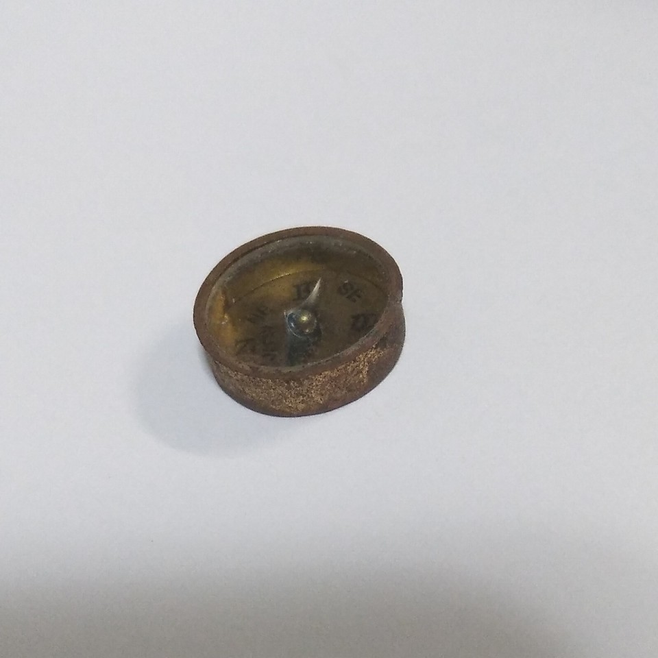 RARE Antique WW2 Japanese TINY Miniature Military Compass Metal Glass ...
