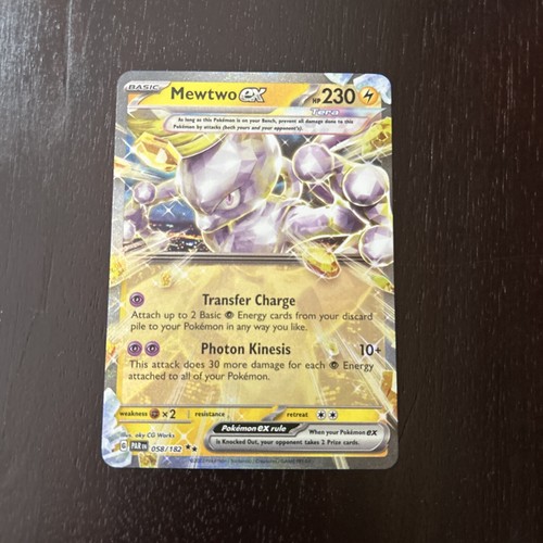 MEWTWO EX 58/182 POKEMON PARADOX RIFT HOLO RARE | eBay