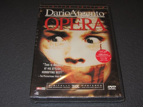 New/Sealed - OOP - Dario Argento OPERA Ltd Ed DVD and CD Soundtrack ...