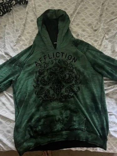 Vintage Affliction Live Fast Reversible Thermal Hoodie | eBay