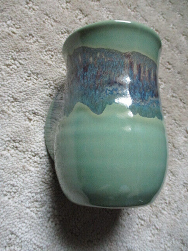 Neher Pottery Glaze Clay In Motion Right Handed Hand Warmer Mug 2014 ...