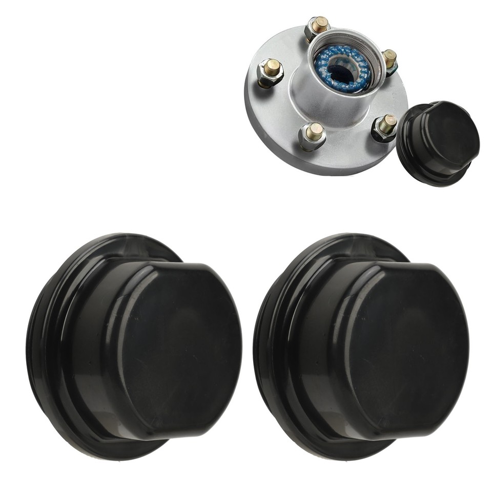 .* 2Pcs Trailer Hub Bearing Dust Cap 81143 Wheel Hub Dust Cap Cover For ...