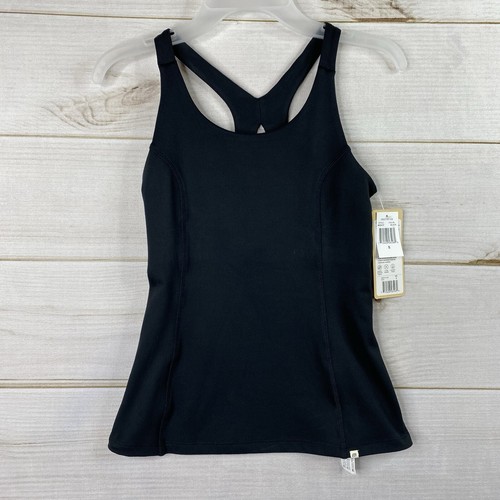 MARIKA Tank Top Womens S Black Talon 4 Way Stretch Wicking Racerback ...