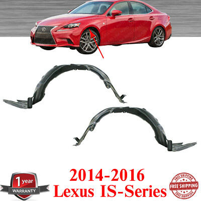 Front Fender Liners Set For 2014 - 2016 Lexus IS250 IS350 IS200T IS300 ...