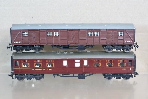 TRIANG HORNBY DUBLO 3 RAIL BR RESTAURANT CAR & SOUTHERN UTILITY VAN ...