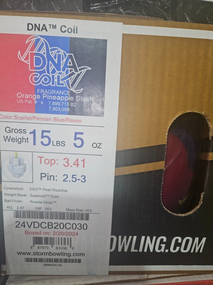[C030] New NIB Storm DNA Coil Bowling Ball | 1st Quality 15lb | eBay