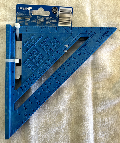 Empire e255P 6" True Blue Combination Square & 7" Polycast Rafter Sq 2 ...