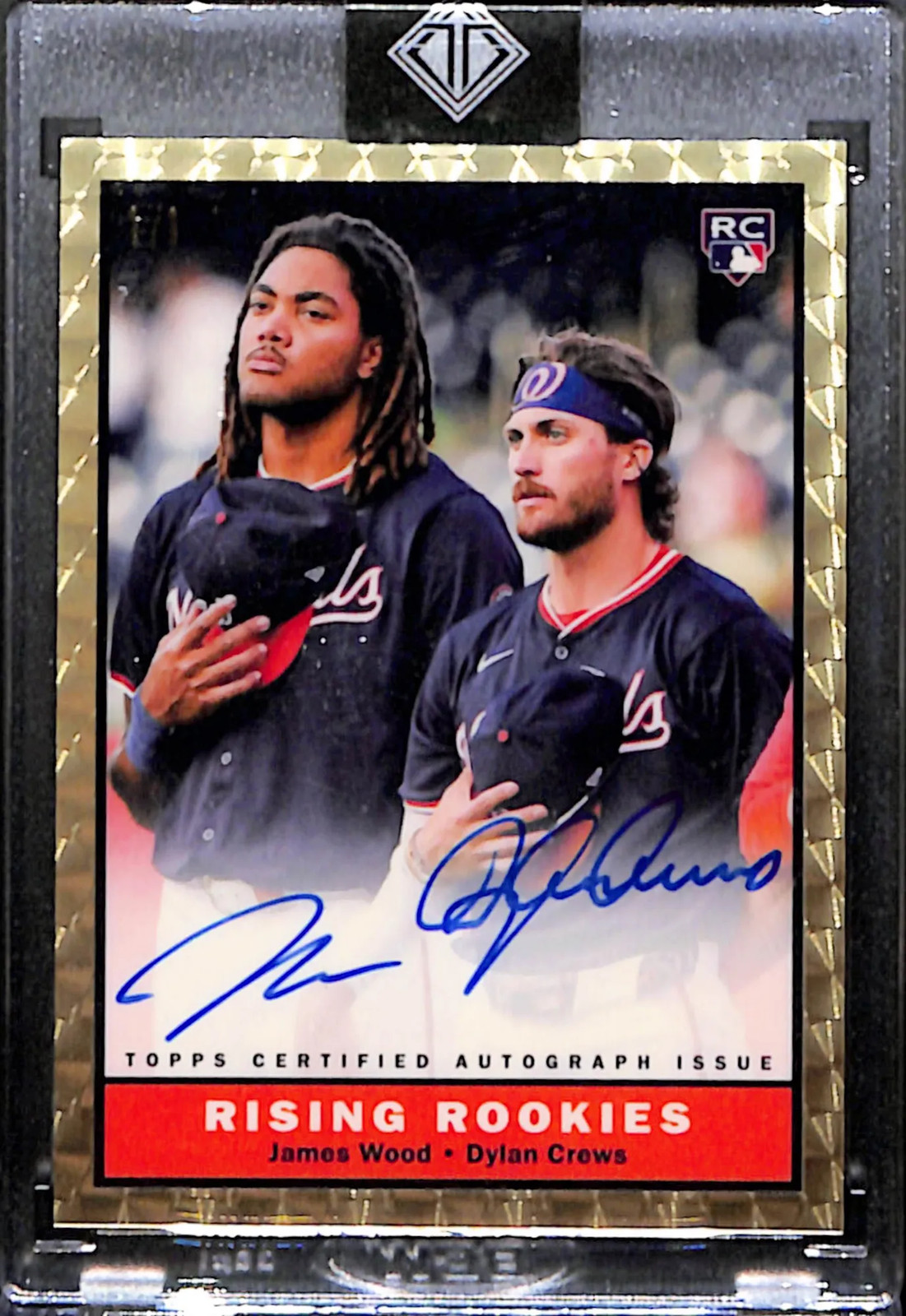 2025 Topps Transcendent 1961 Combos SuperFractor Auto Dylan Crews James ...