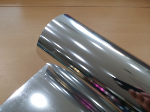 20" x 1Y (Silver) Foil Heat Transfer CUTTING Vinyl Iron-on film for t ...