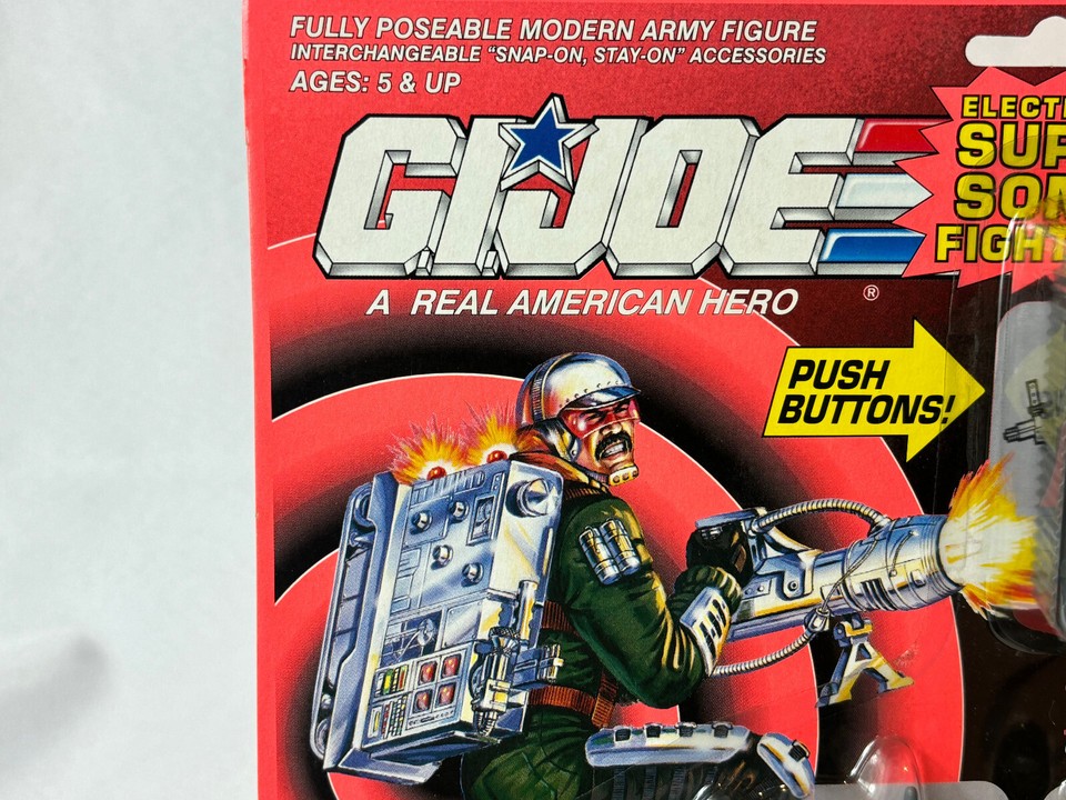 1990 Hasbro GI Joe SUPER SONIC FIGHTER ZAP Action Figure in Sealed ...