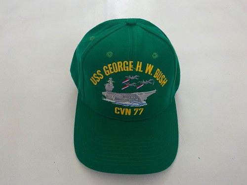 USS GEORGE H. W. BUSH CVN 77 The Corps US Green Baseball Cap Hat One ...