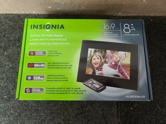 Ns-dpf8wa-09 Insignia Digital Picture Frame 8 W Remote Black ...