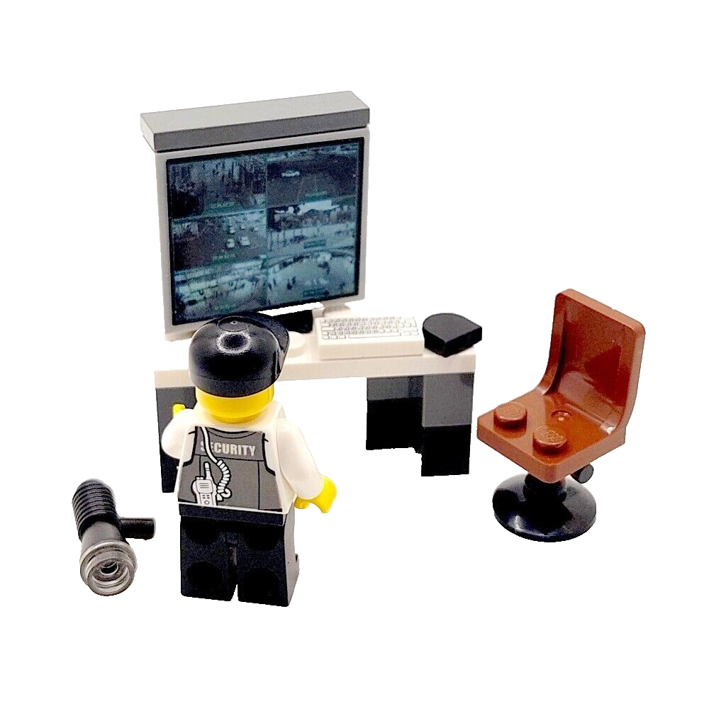 Genuine LEGO® Security Guard Cake Topper Decoration Male With Torch ...