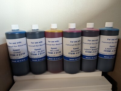 6,000ML PREMIUM COMPATIBLE EPSON BULK INK REFILL # 552 (C-Y-M-K-LC-LM ...